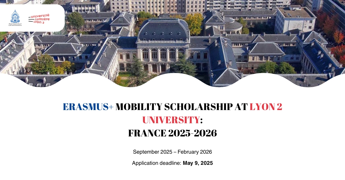 Erasmus+ 6-Month Mobility Opportunity in Lyon 2 University France 2025 ...